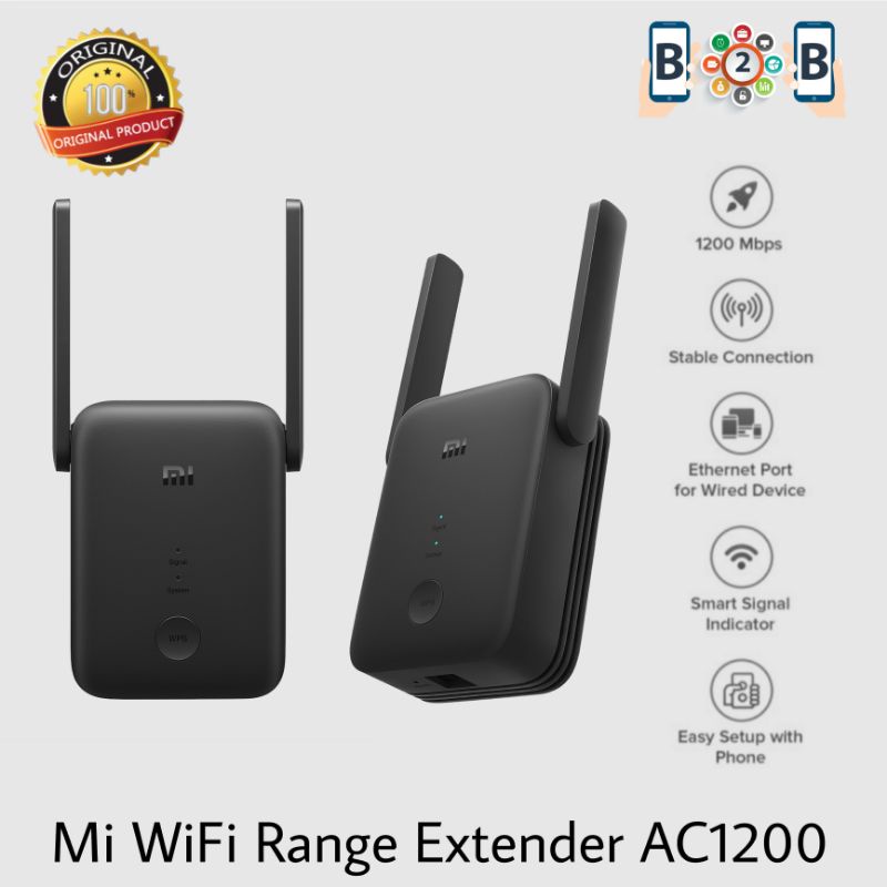 Jual Mi WiFi Range Extender AC1200 Penguat Signal WiFi 1200 Mbps ...