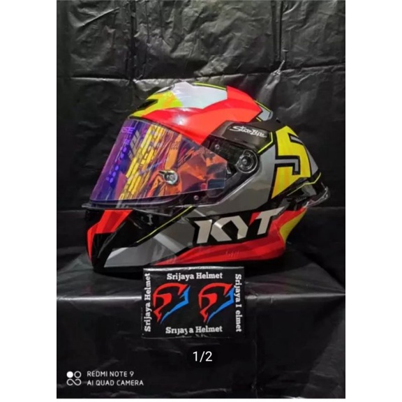 Jual HELM KYT TT COURSE JAUMI MASIA 2019 PAKET GANTENG | Shopee Indonesia