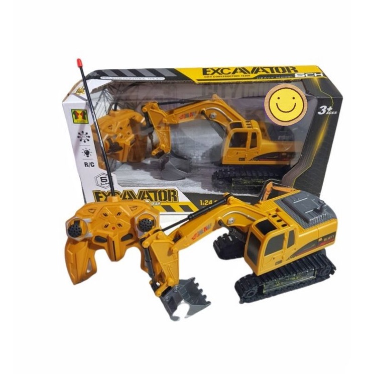 Jual Mainan Truk Excavator Remote Control 1:24 | Shopee Indonesia