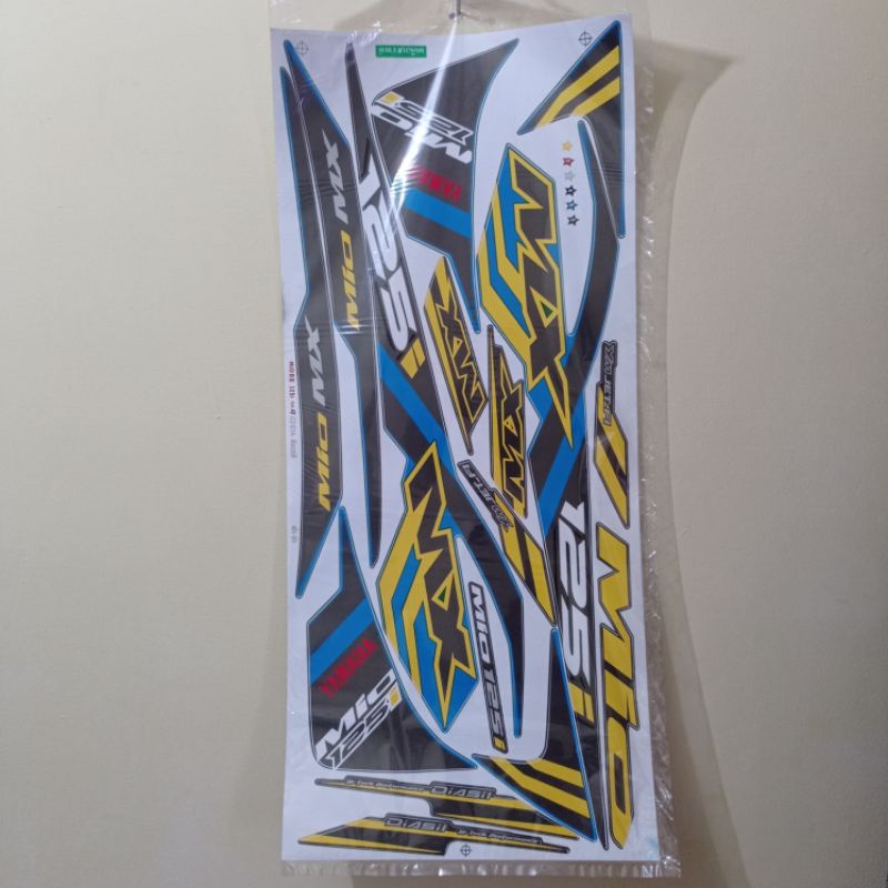 Jual striping Xeon (mio 125 MX Biru Kuning) | Shopee Indonesia