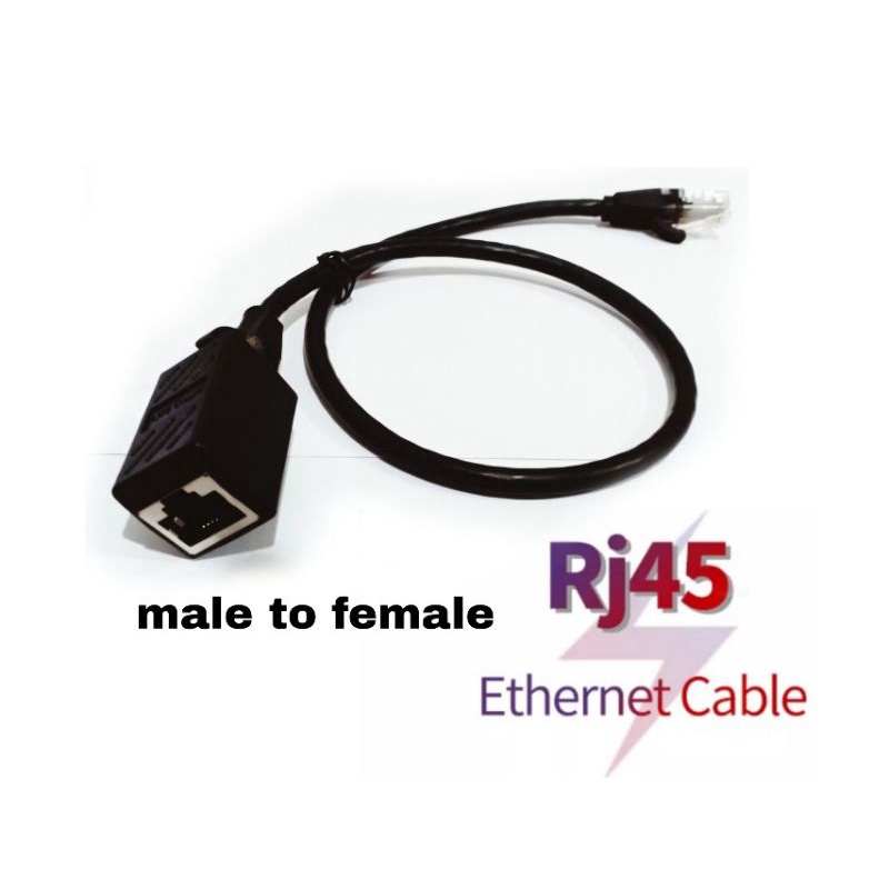 Jual kabel extension rj45 male to female adapter 30cm 1.5m panel chasis ...