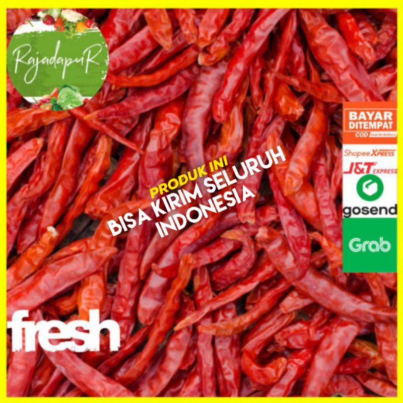Jual Cabe Kering Keriting Segar 50-250gr | Shopee Indonesia
