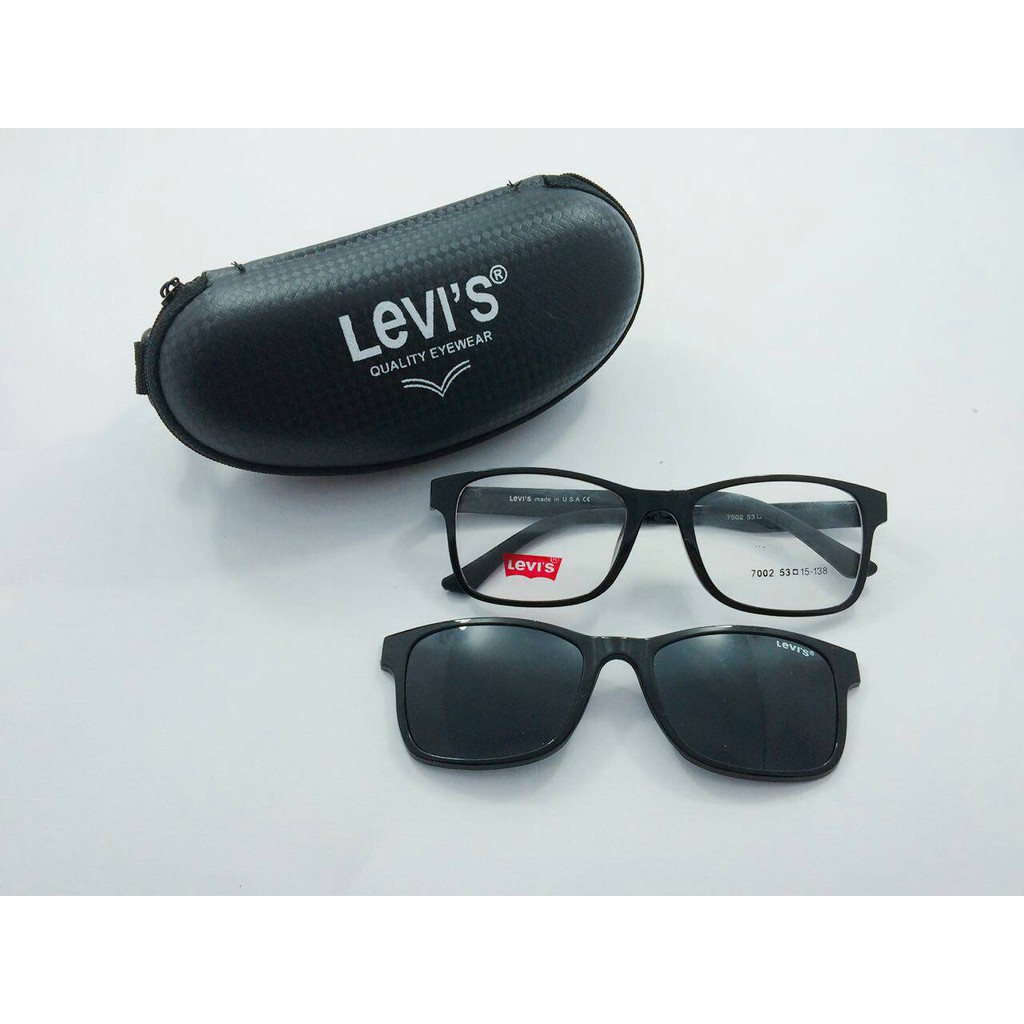 Jual KACA MATA FRAME LEVIS 7002 CLIPON SUPER FULLSET | Shopee Indonesia