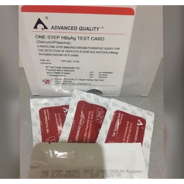 Jual Hbsag card intec isi 40 test | Shopee Indonesia