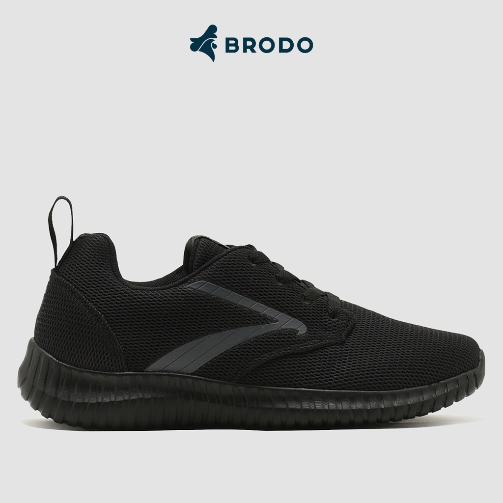 Jual BRODO - Sneakers Active Nero Full Black | Shopee Indonesia