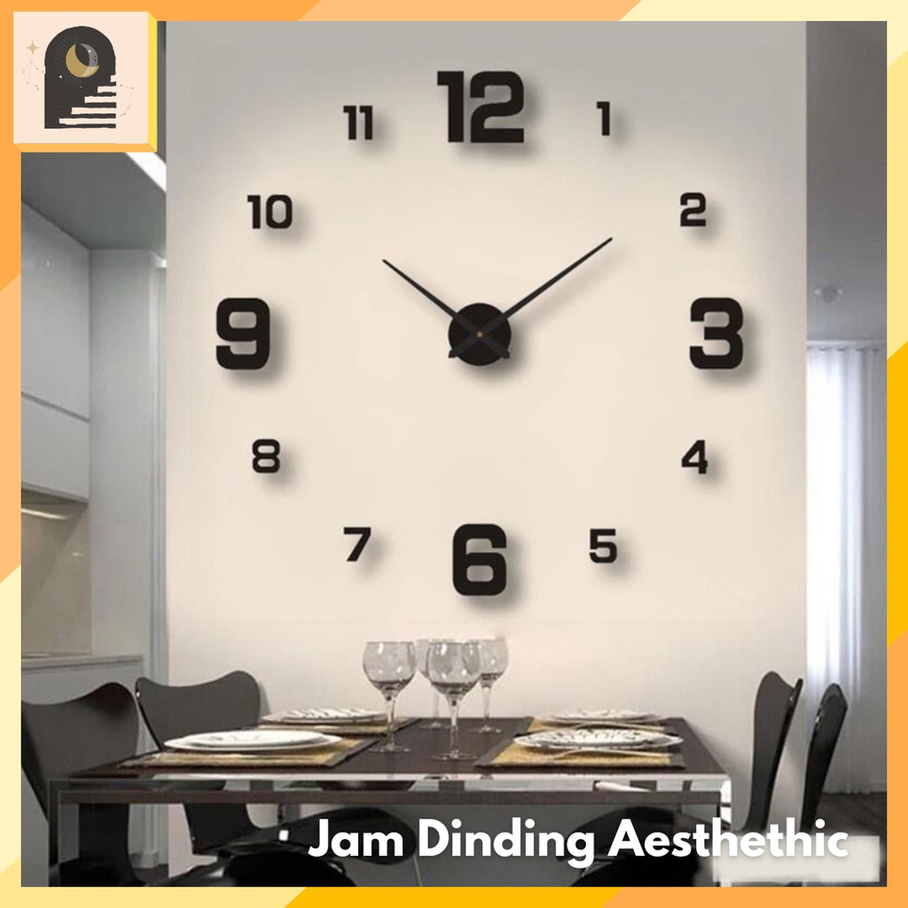 Jual Either.id - Jam Dinding Besar DIY Diameter 38cm cm Akrilik Tebal 2mm | Shopee Indonesia