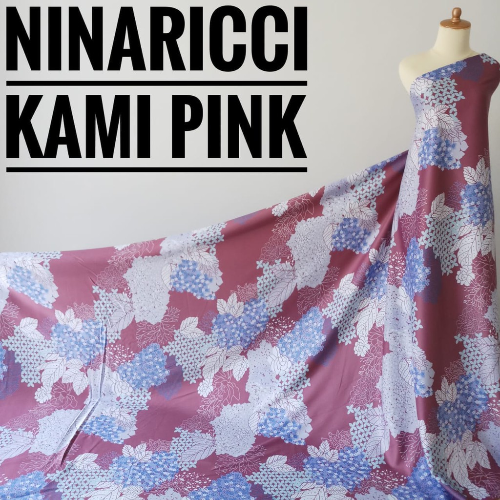 Jual Kain Meteran Nina Ricci Kami Pink (0.5M) | Shopee Indonesia