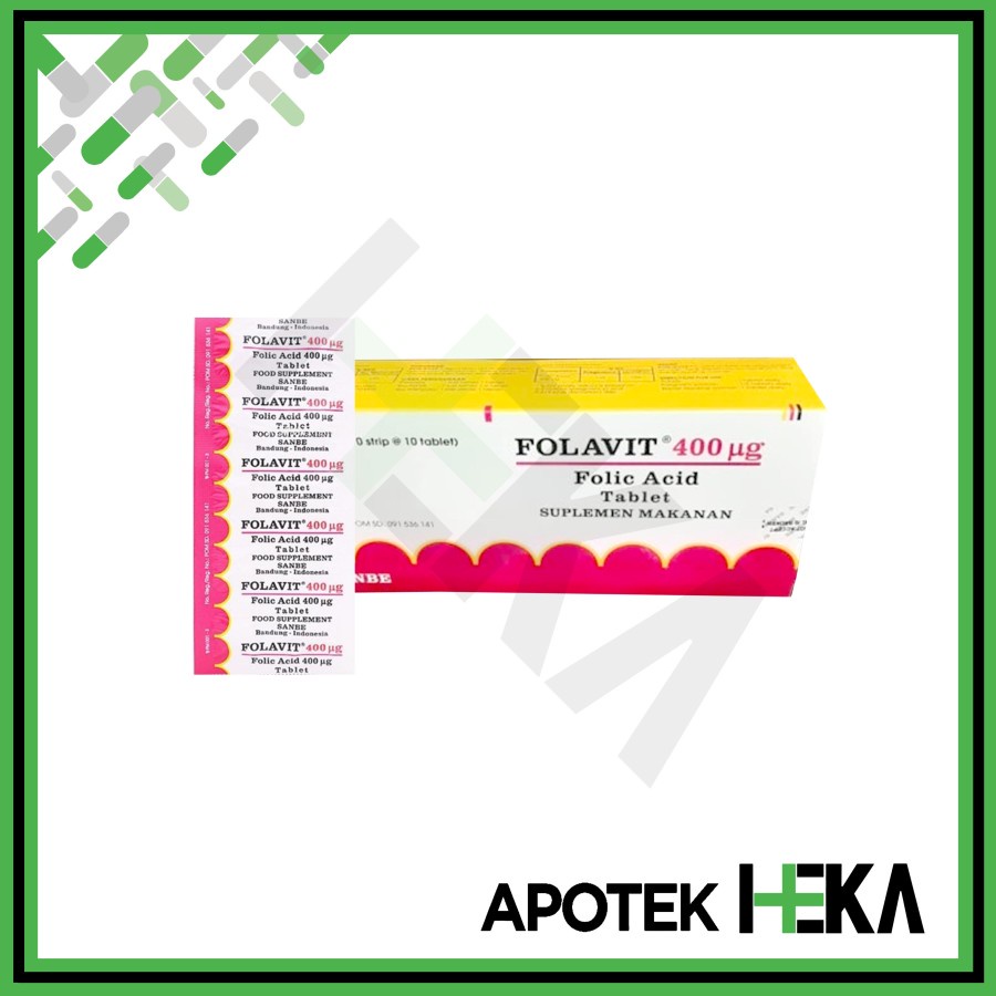 Jual Folavit 400 mcg Box isi 100 - Asam Folat (BANDUNG) | Shopee Indonesia