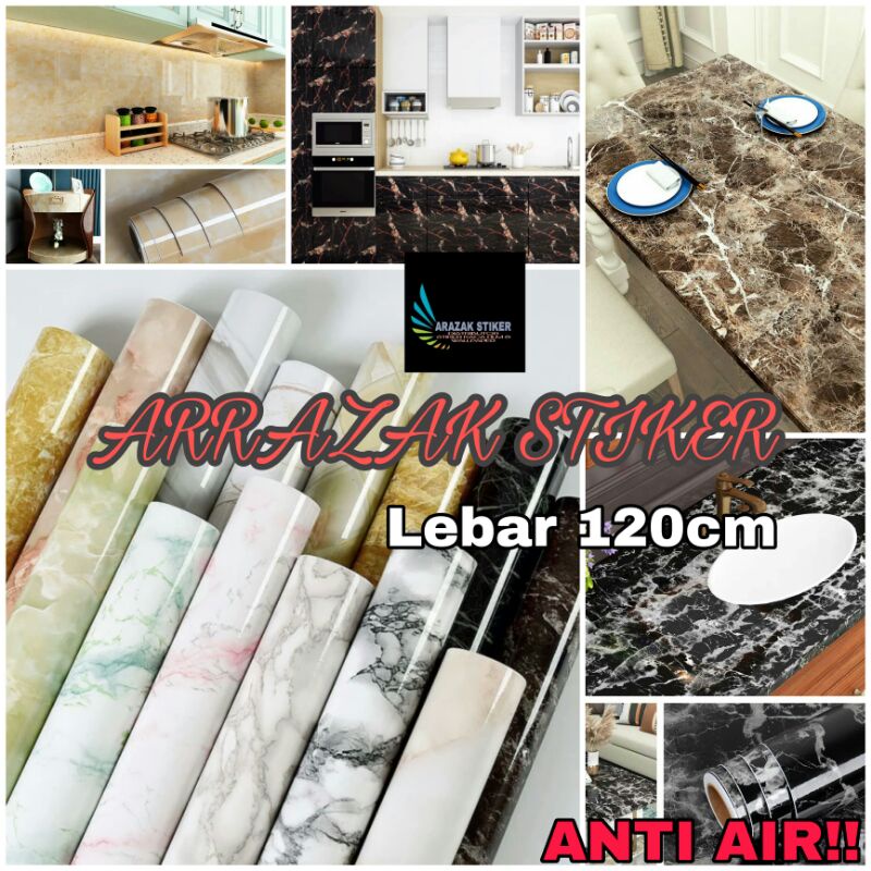 Jual Stiker meja Wallpaper meja putih stiker marmer stiker dinding ...
