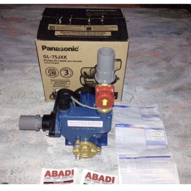 Jual pompa boster panasonic pompa dorong panasonic 75 watt otomatis ...