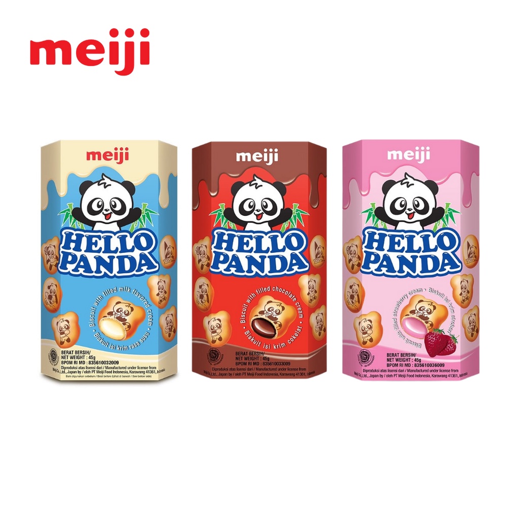 Jual Biskuit Meiji Hello Panda All Variants 45gr | Shopee Indonesia