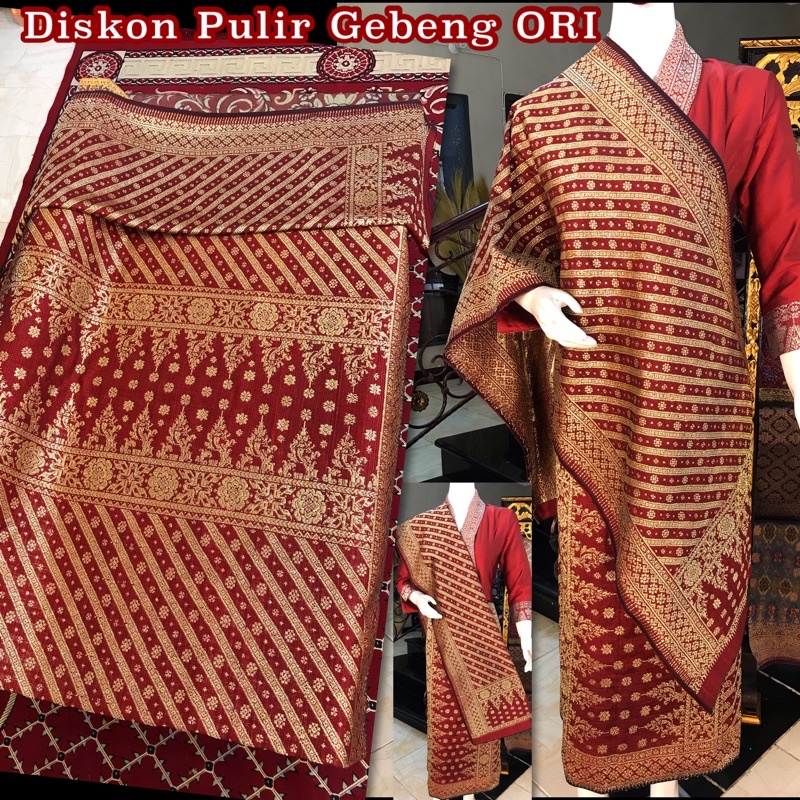 Jual Songket Lepus 1 Benang pulir / Songket Tenun Palembang asli Tenun Tangan. (ilham Songket ...