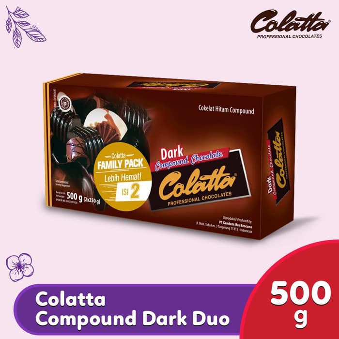 Jual Coklat Cokelat Colata COLATTA Collata Dark Chocolate Compound DCC ...