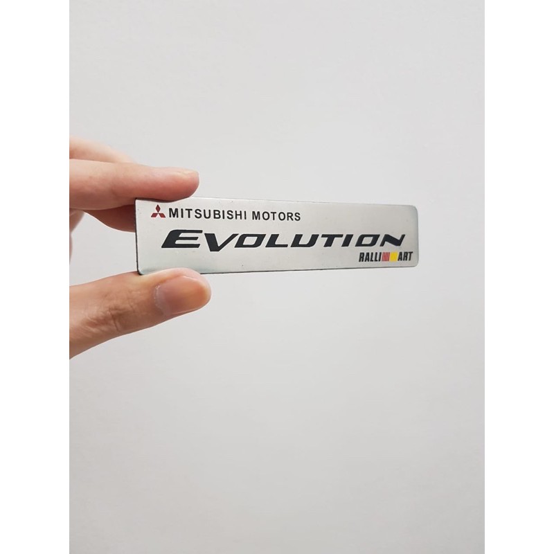 Jual Emblem plat mitsubishi motors evolution ralliart badge | Shopee ...