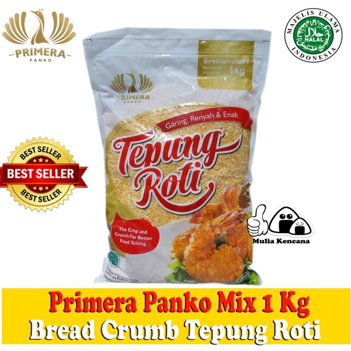 Jual PRIMERA BREAD CRUMB PANKO 900 GR (MIX) TEPUNG ROTI WARNA PUTIH ...
