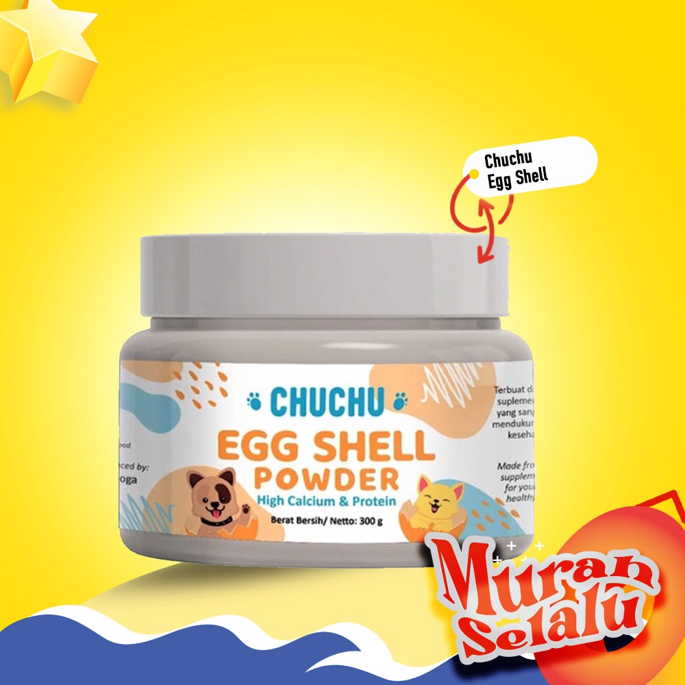 Jual Chuchu Egg Shell Powder Protein dan Kalsium Kucing dan Anjing ...