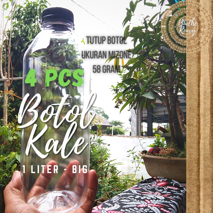 Jual BOTOL KALE PLASTIK BENING 1 LITER paket 4 pcs biasanya untuk ...