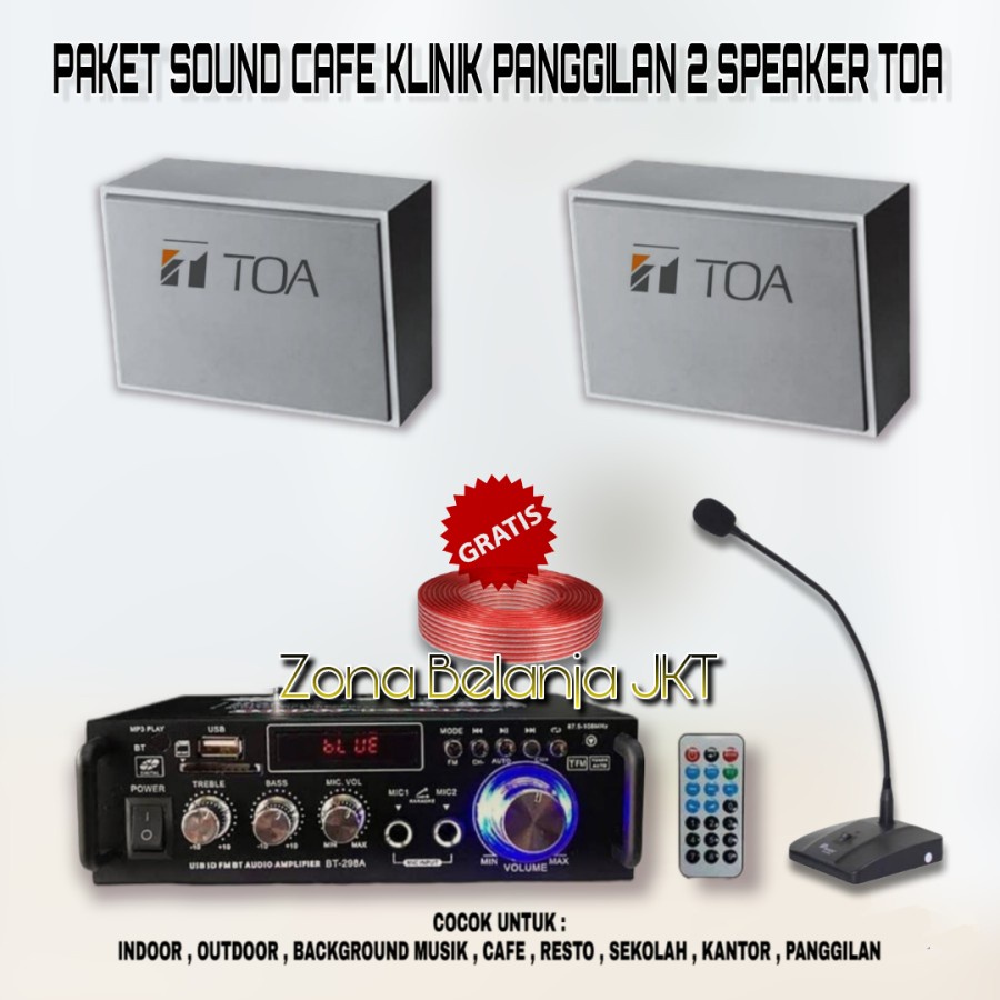 Jual PAKET SOUND SYSTEM SPEAKER TOA BOX 2 SPEAKER MASJID CAFE RESTO ...