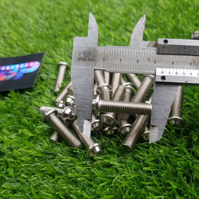 Jual BAUT VARIASI KERUCUT M8 KUNCI T 12, BAHAN STAINLESS 304. UKURAN 2 ...