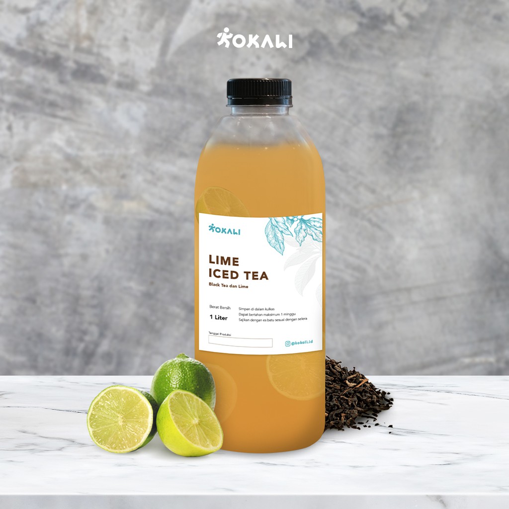 Jual KOKALI Non Coffee Lime Iced Tea 1 Liter | Shopee Indonesia