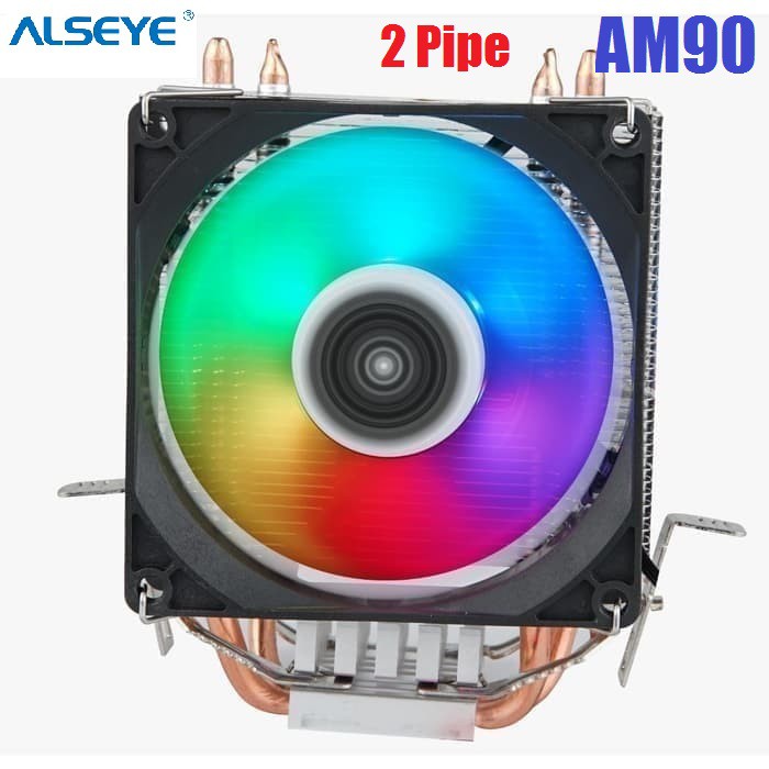 Jual Fan Processor Alseye AM90 2 HEAT Pipe RGB For AMD & Intel RGB ...