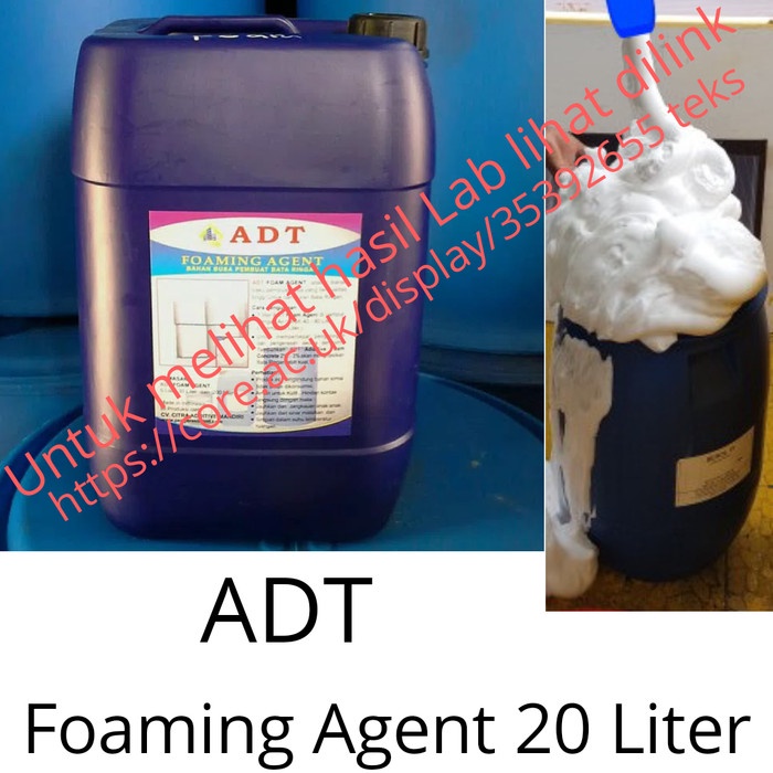 Jual CAIRAN FOAMING AGENT BAHAN BAKU BUSA BATA RINGAN ( DISTRIBUTOR ...