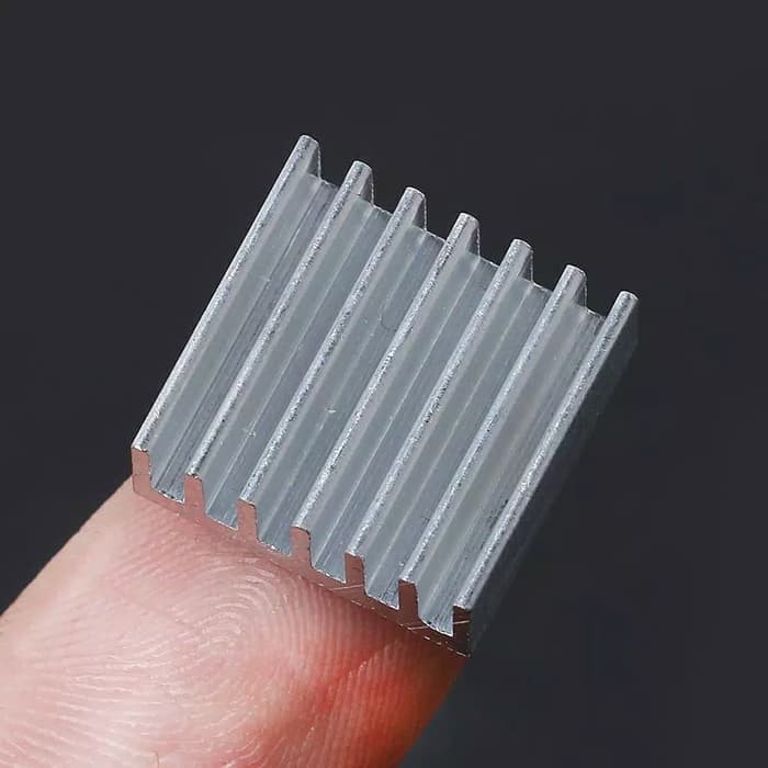 Jual heatsink IC mini heatsink pendingin chip IC op-amp alumunium grade ...