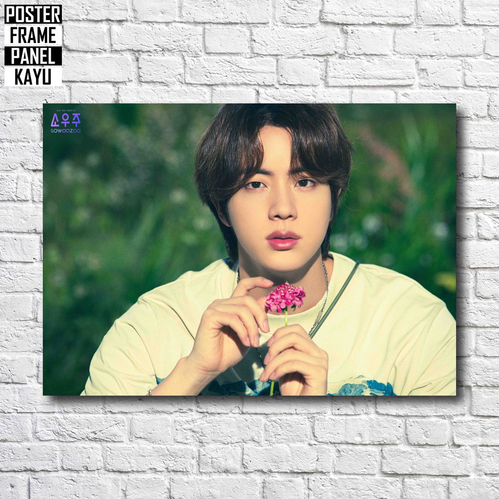 Jual Poster BTS Jin 2021 Muster Sowoozoo Frame Kayu Solid A4 JIN168 | Shopee Indonesia
