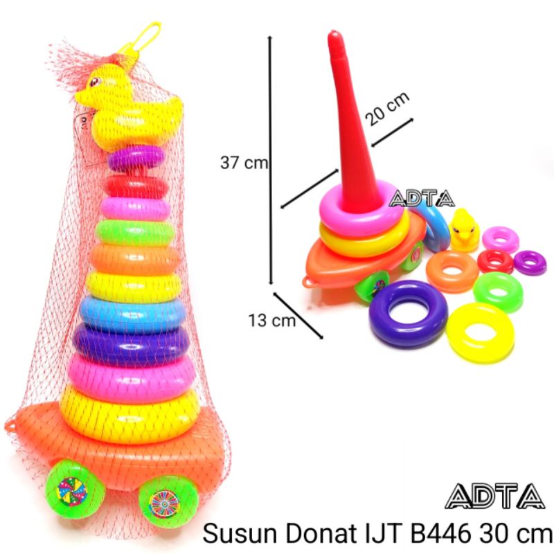 Jual Mainan Susun Donat Mobil Besar 37 cm | Shopee Indonesia