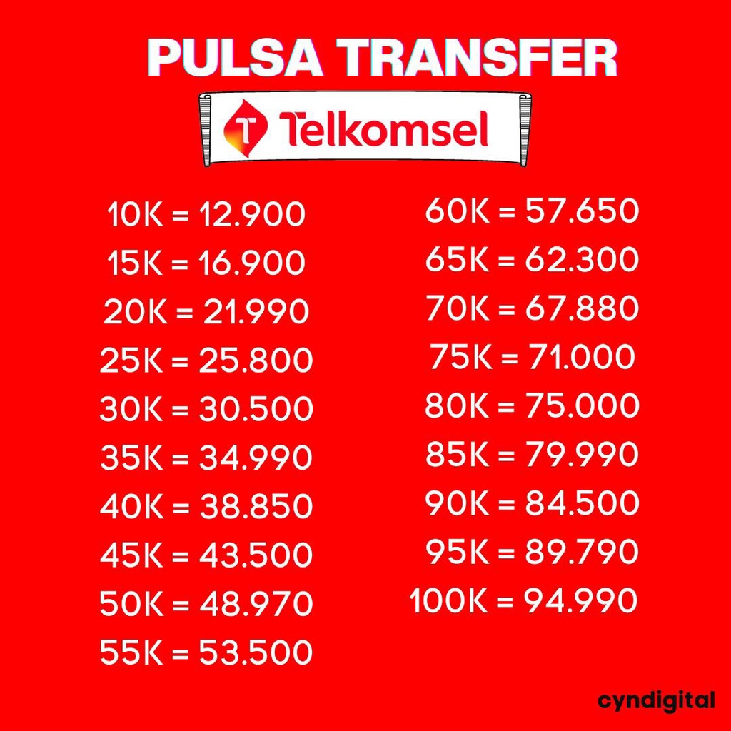 Jual PULSA TRANSFER TELKOMSEL TERMURAH DAN CEPAT | Shopee Indonesia