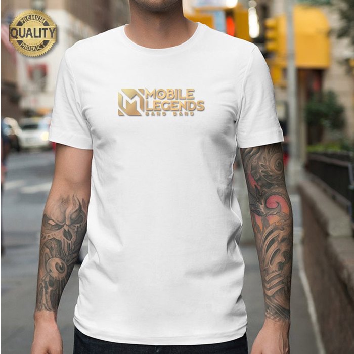 Jual Kaos Mobile Legends LOGO Keren Premium Distro Baju MLBB Logo Dewasa dan Anak | Shopee Indonesia
