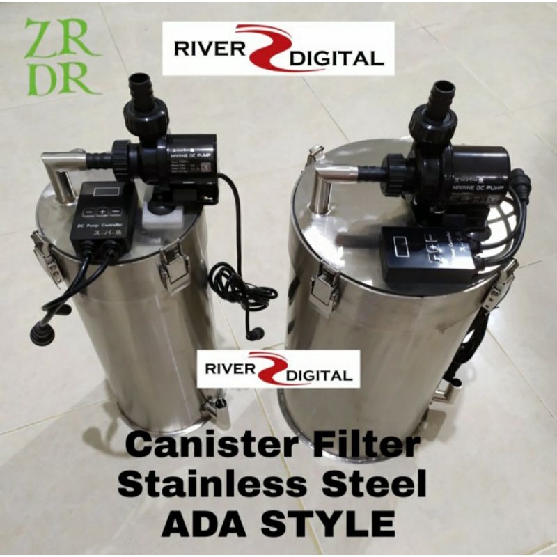 Jual ZRDR / WYIN Canister Filter External ADA STYLE Stainless Steal 15L ...