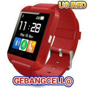Jual Smartwatch U8 Red Warna Merah Fitur Padometer - Remote Camera ...
