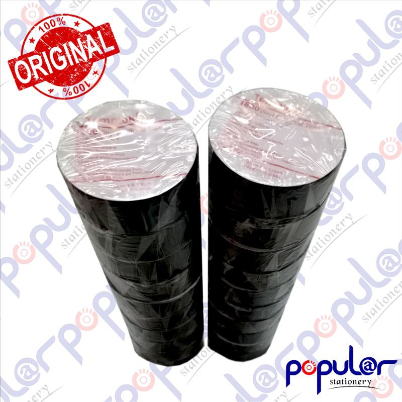 Jual Isolasi Templek / Isolasi Listrik Hitam Templek / Electrical Tape Tebal dan Aman | Shopee ...