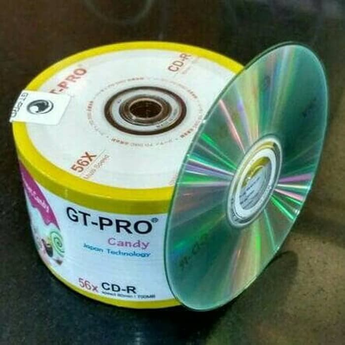 Jual Cd-R Cd Blank Kosong Gt-Pro 80 Menit 700 Mb 56X Spindle Isi 50 Keping | Shopee Indonesia