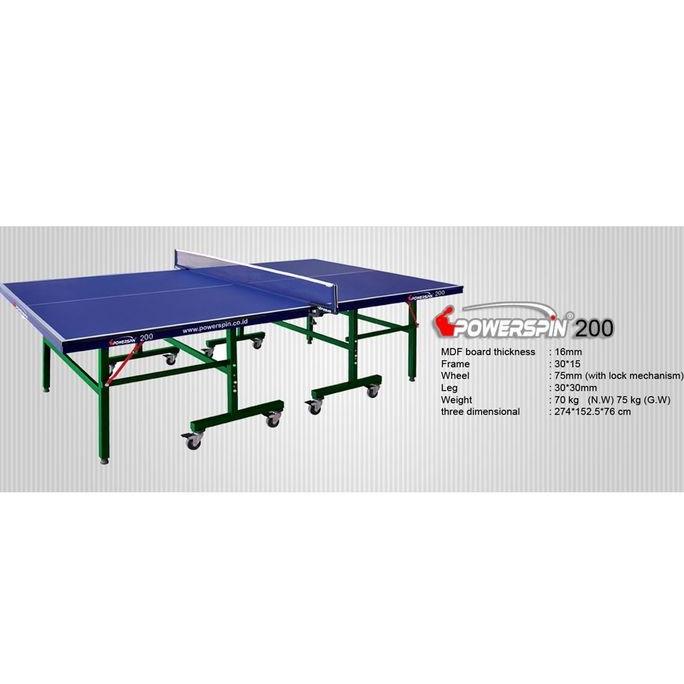 Jual Meja Pingpong Tenis Meja Powerspin 200 TANPA PERALATAN | Shopee Indonesia