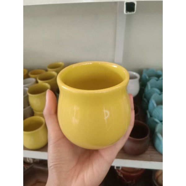 Jual [Grade1] Pot Keramik Gucci / Pot Keramik / Pot Keramik labu/ Pot ...