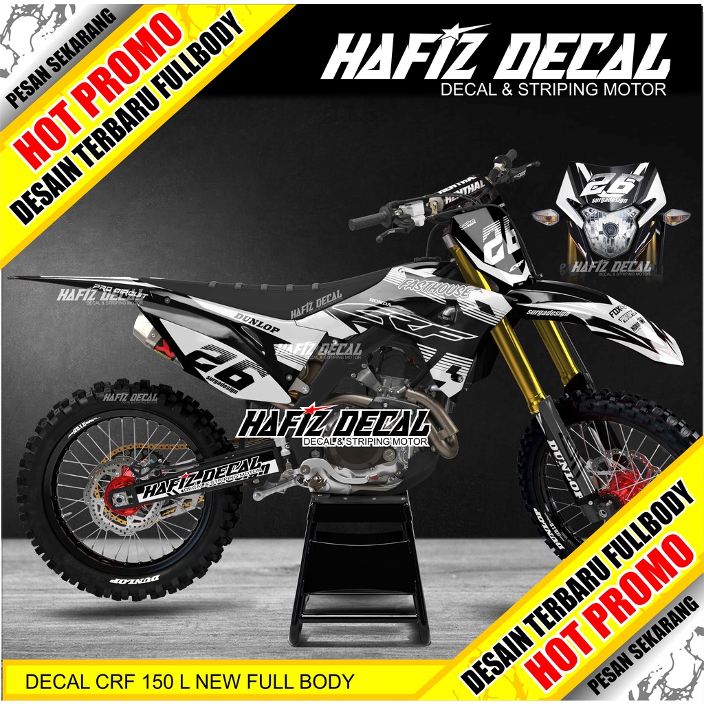 Jual DECAL CRF 150 L FULL BODY, DECAL CRF, DECAL CRF 150, DECAL CRF 150 ...
