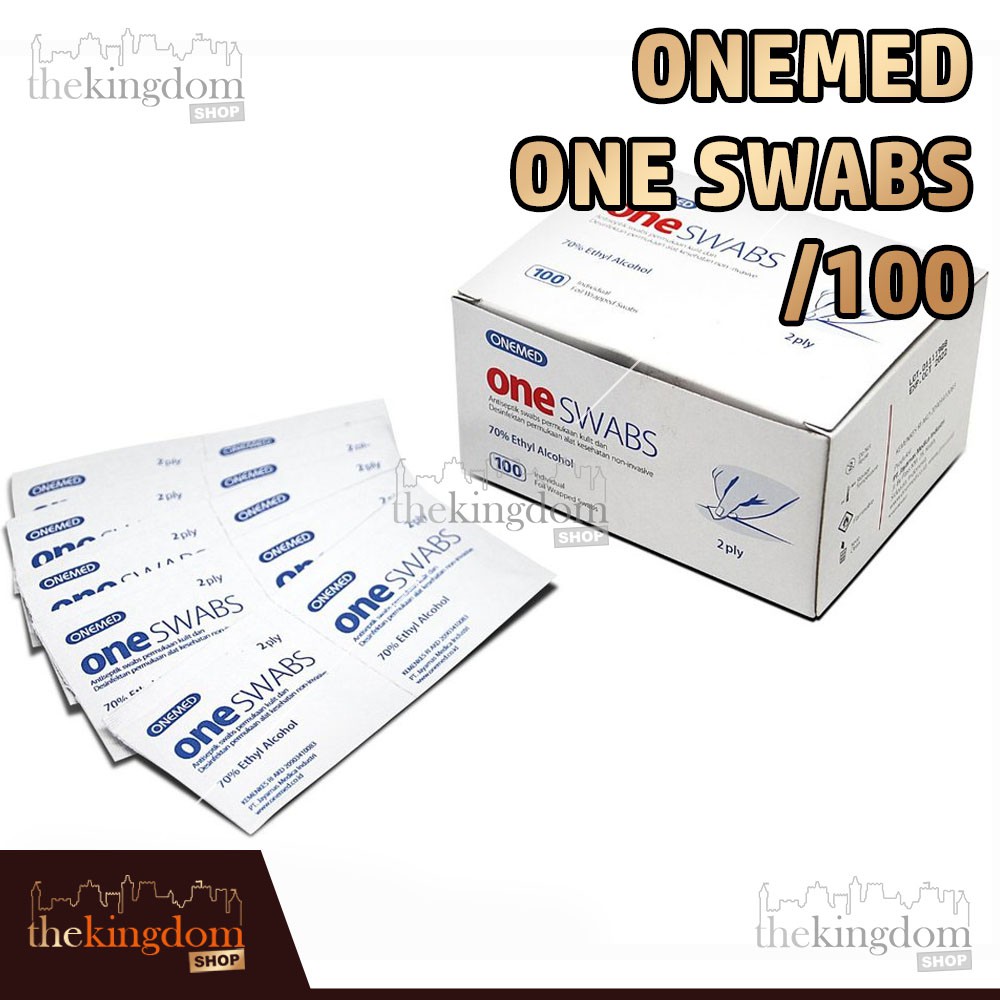 Jual Onemed OneSwabs /100 Tissue Tisu Kapas Alkohol Medis Steril One ...