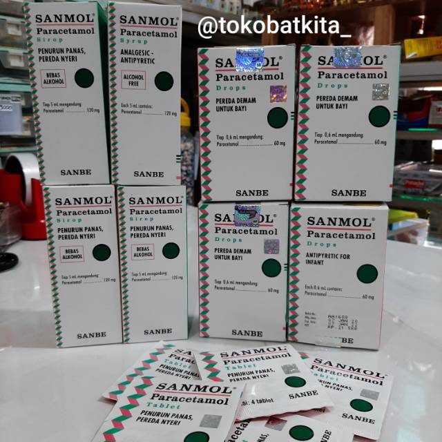 Jual [BISA COD] SANMOL SIRUP/TABLET/DROP / BAYI ANAK DEWASA ...