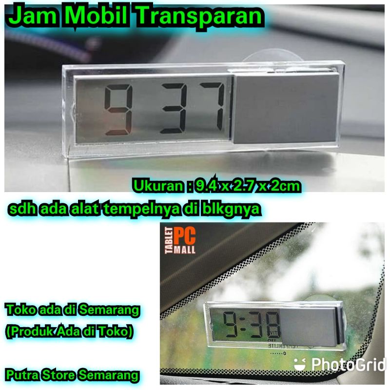 Jual Jam mobil transparan jam digital Mobil Keren dan tampil beda ...