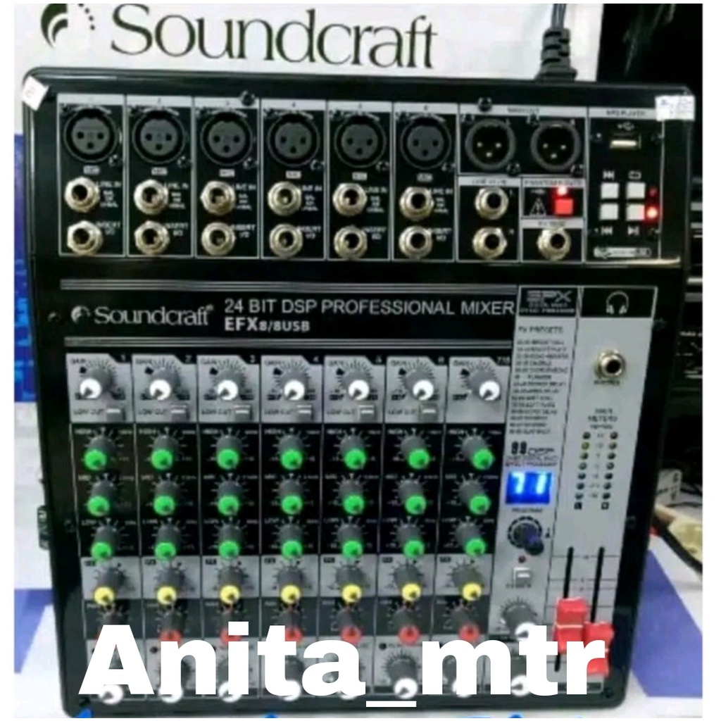 Jual MIXER SOUNDCRAFT EFX8 8USB 8CH 8CHANNEL | Shopee Indonesia