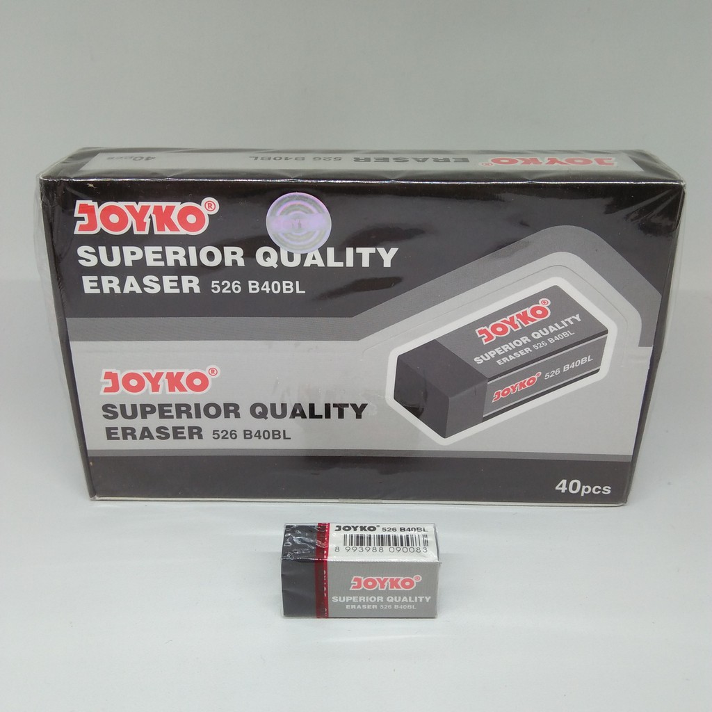Jual [PCS] JOYKO 526-B40BL HITAM PENGHAPUS PENSIL ERASER STIP ALAT TULIS MURAH ATK* | Shopee ...