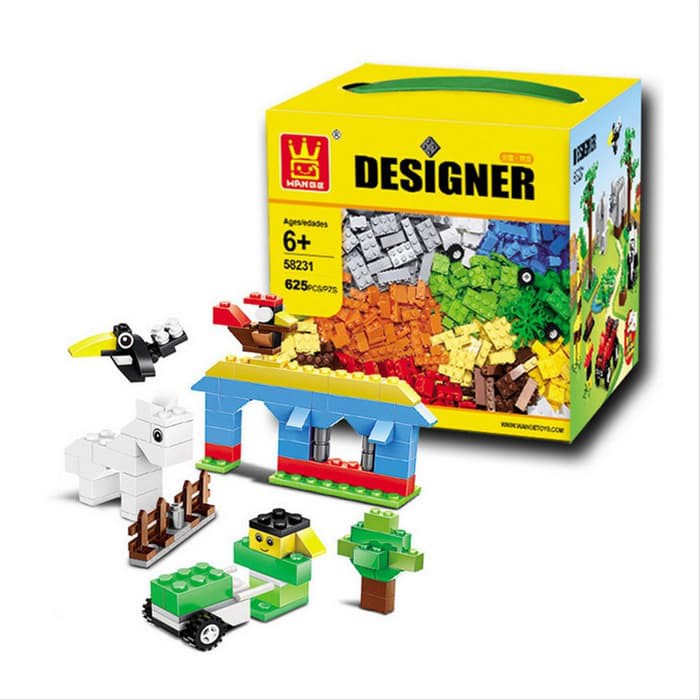 Jual Mainan Anak Lego Block Wange Designer Balok Susun Pintar Aneka ...