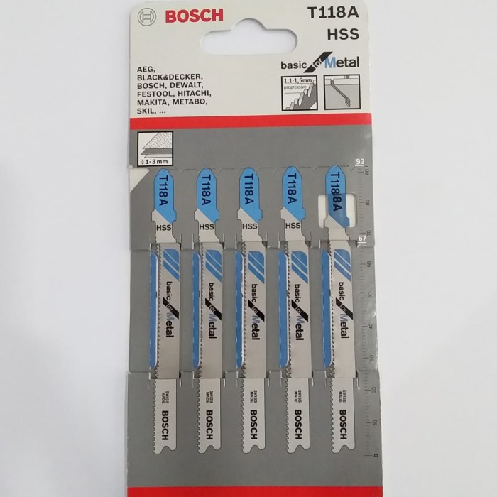 Jual sd2024g1t Mata Gergaji Besi / Mata Jig Saw Besi Bosch T118A (Harga ...
