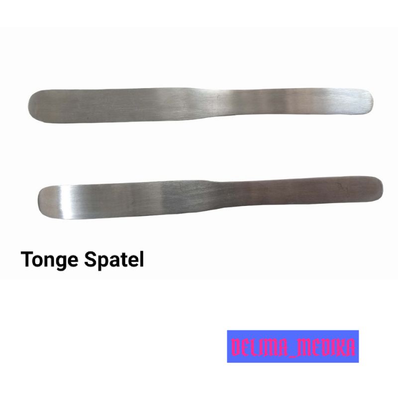 Jual Tong Spatel / Tongue Spatel / Spatula Lidah Panjang 15cm dan 19cm ...