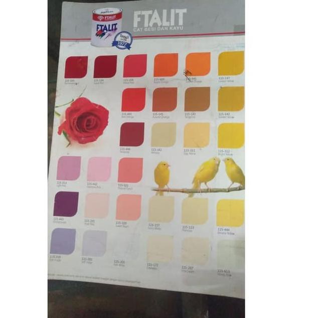 Jual CAT FTALIT GLOSS CAT KAYU / CAT BESI SEMUA WARNA 1 KG | Shopee ...
