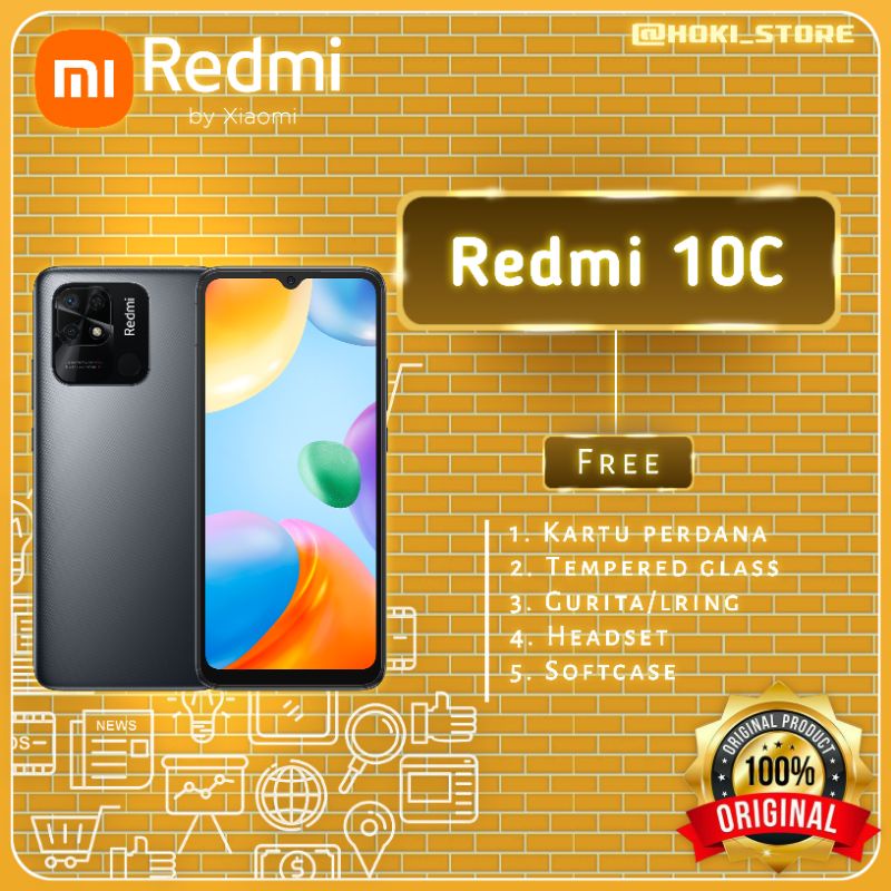 Jual XIAOMI REDMI 10C [4GB+64GB] & [4GB+128GB] GARANSI RESMI XIAOMI INDONESIA | Shopee Indonesia