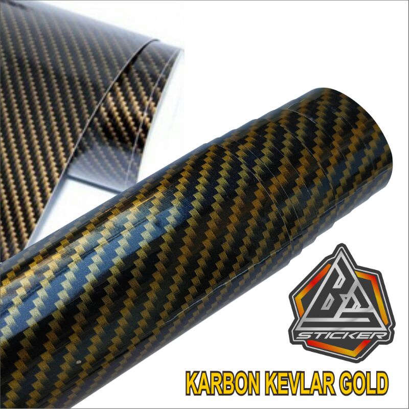 Jual Stiker Skotlet Karbon kuning/gold STICKER CARBON | Shopee Indonesia