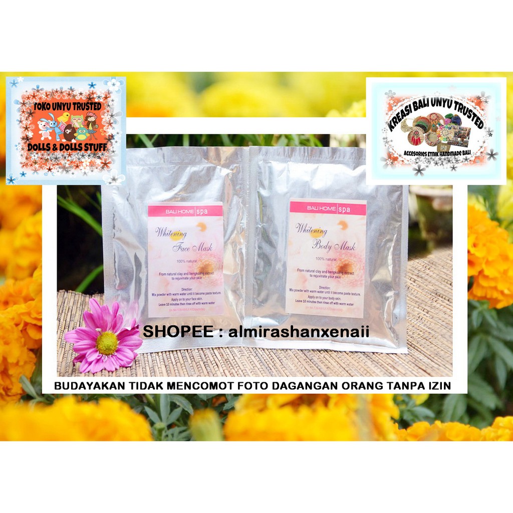 Jual Bali Home SPA Whitening Face Mask/MASKER WAJAH ORIGINAL 35 Gr (PRE ...